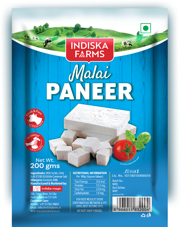 Soft & Creamy Malai Paneer – Indiska Farms